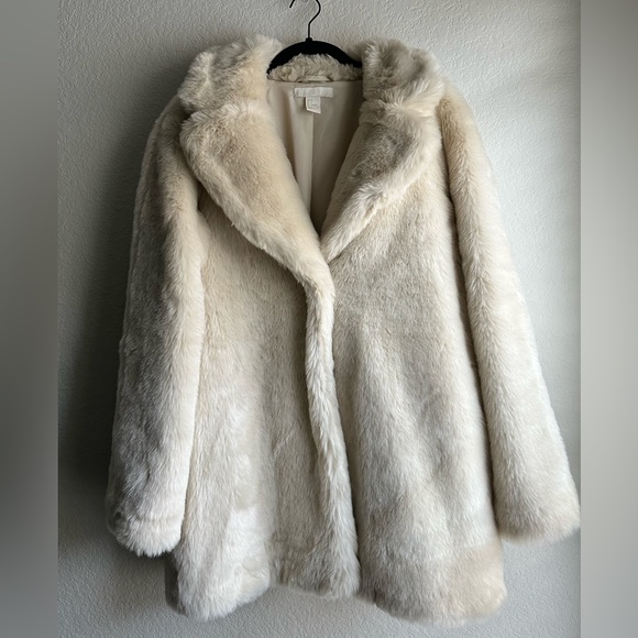 H&M | Jackets & Coats | Hm Faux Fur Coat | Poshmark